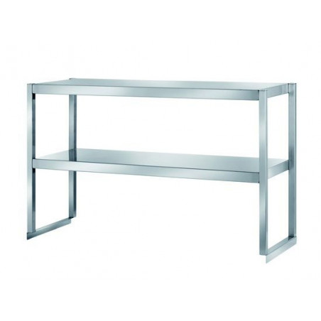 Stainless Steel Overhead Shelves 2 Tier For Tables – 1500x400 mm